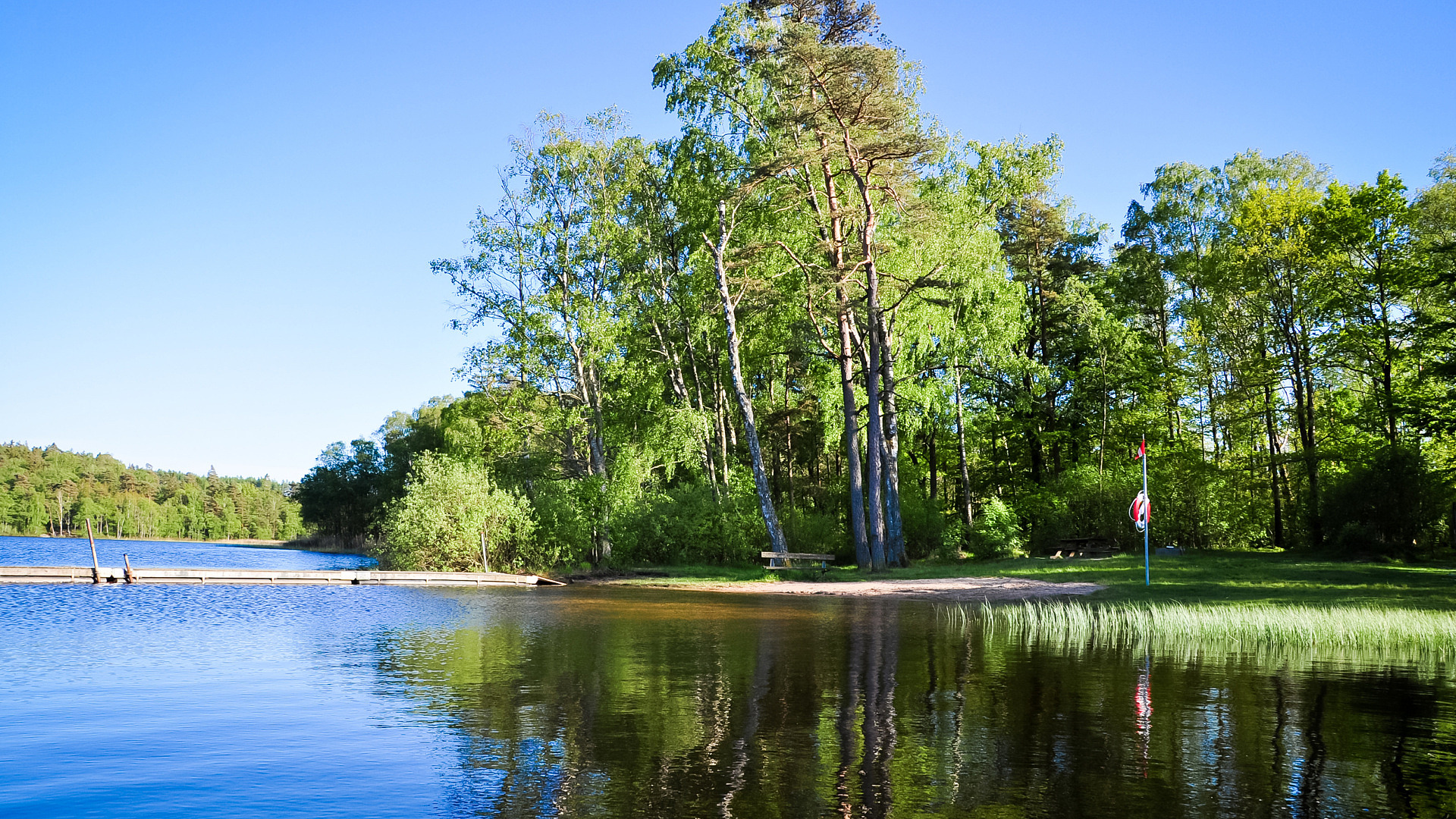Ljungsjön i vackert väder