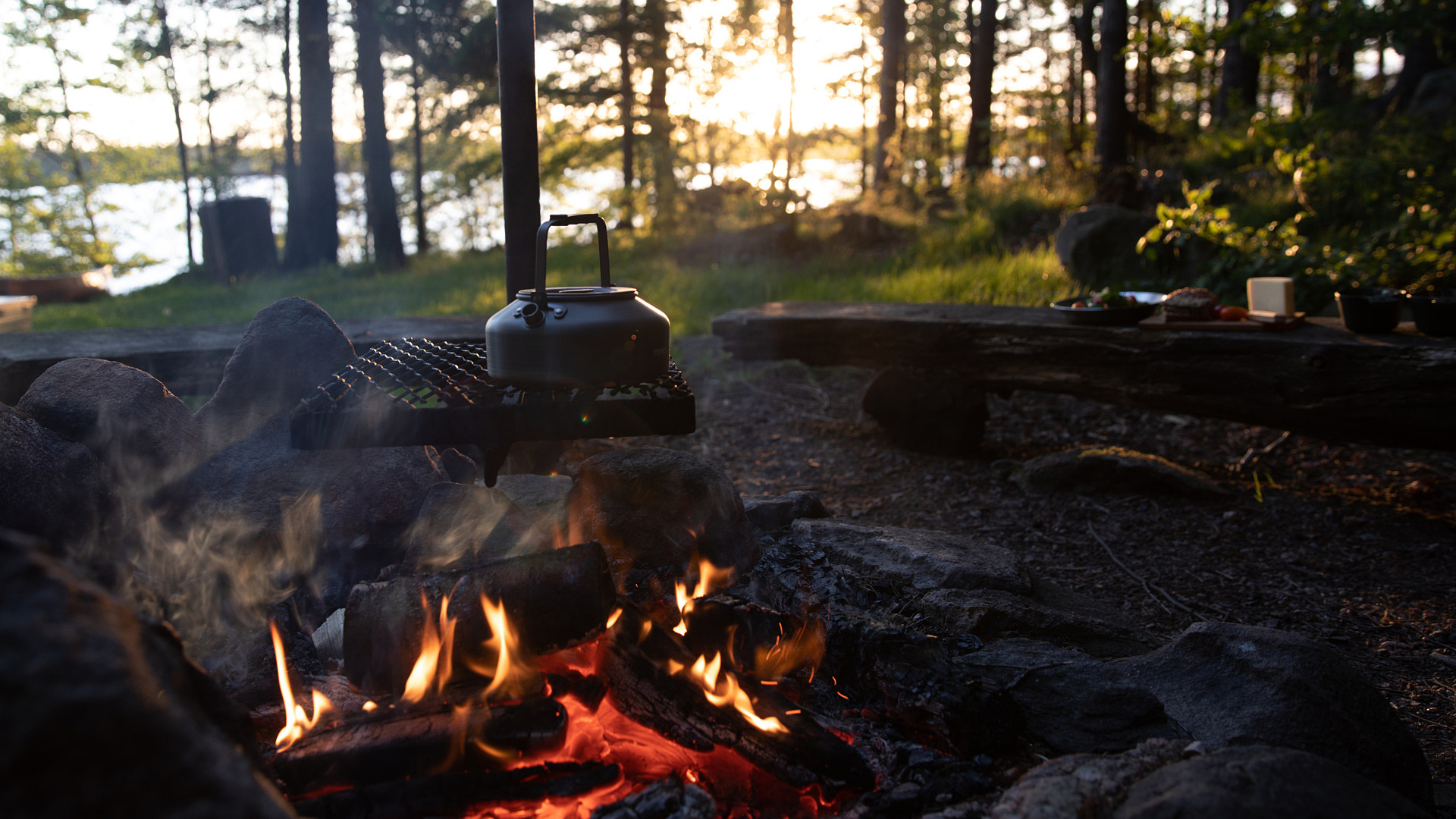 grillplats i naturen