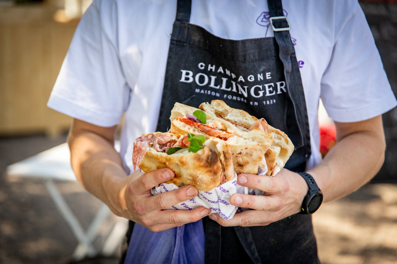 På Firenze serveras italienska Schiacciata (mackor). Här är målbilden ...